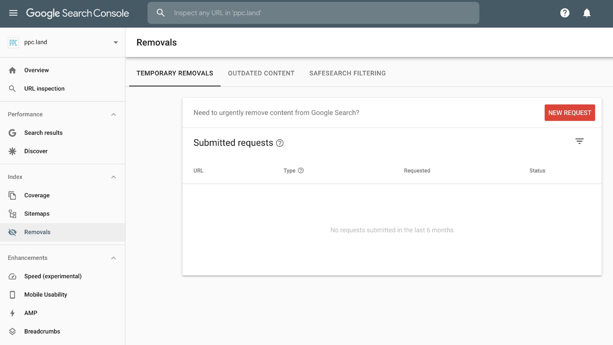 Google launches a new version of the Removals report in Search Console