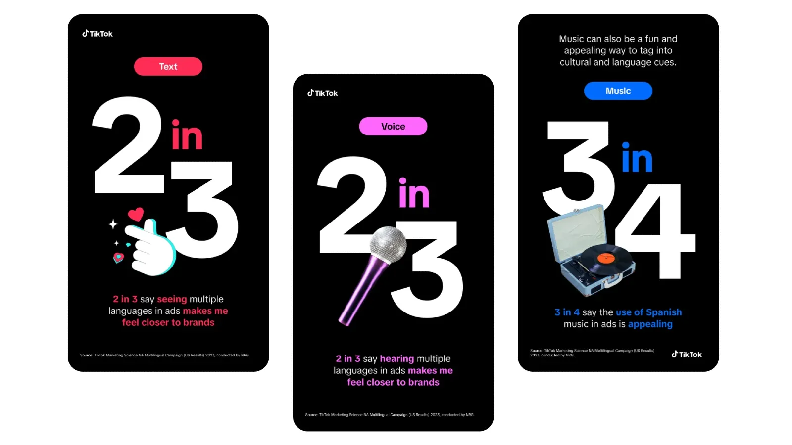 Bilingual advertising on TikTok