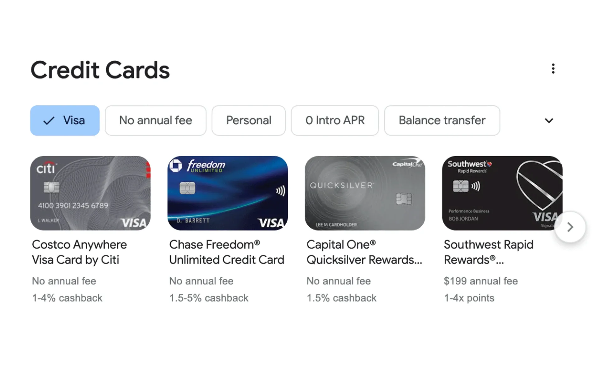Google launches Credit Card Search Widget, raising concerns for affiliates