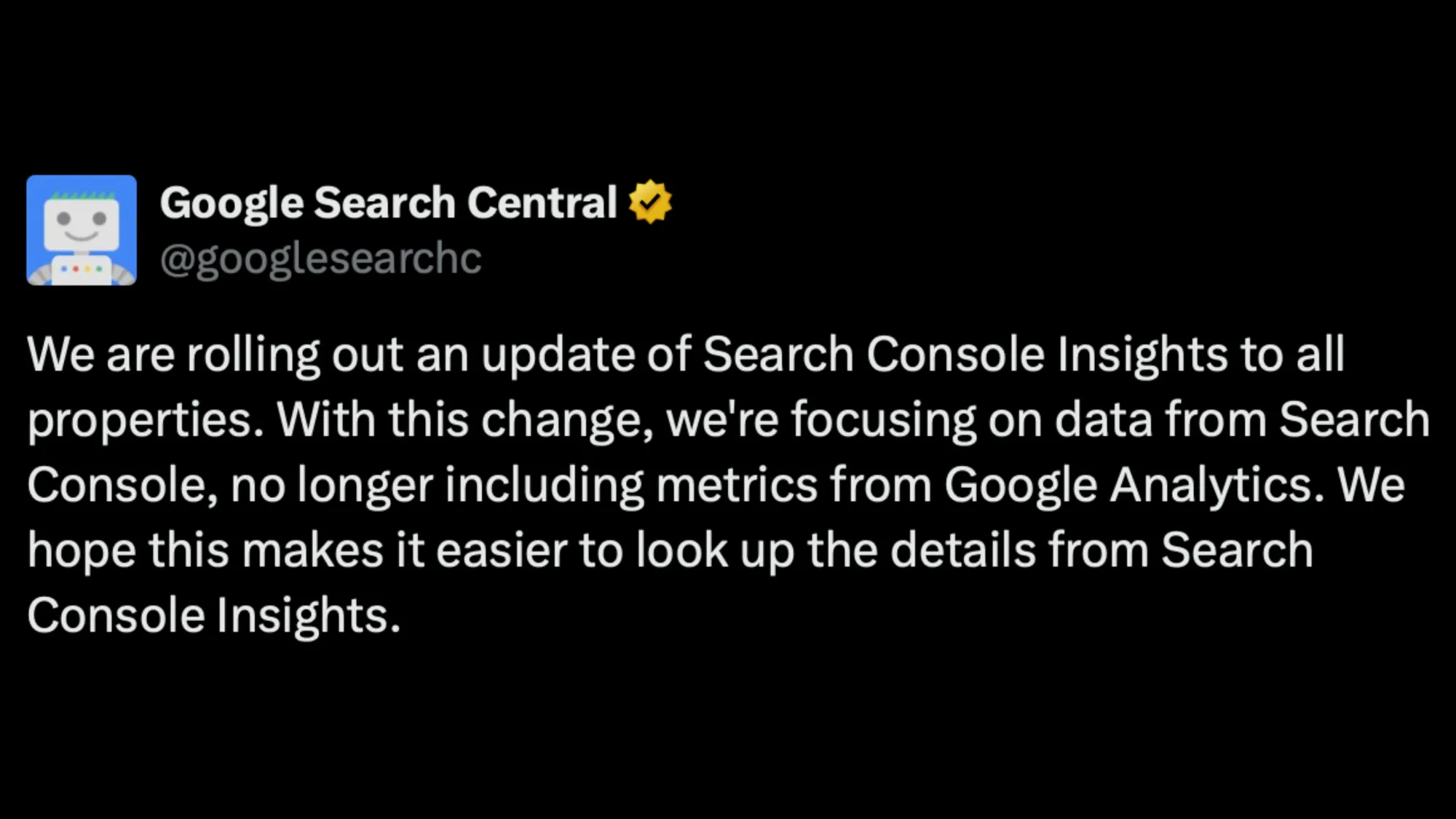 Google rolls out streamlined Search Console Insights, removes Analytics ...