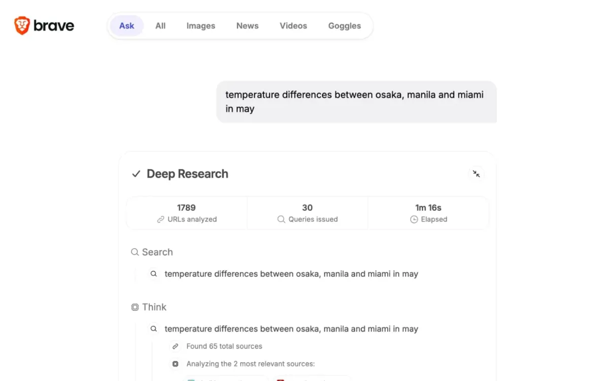 Brave launches AI search tool that checks facts automatically
