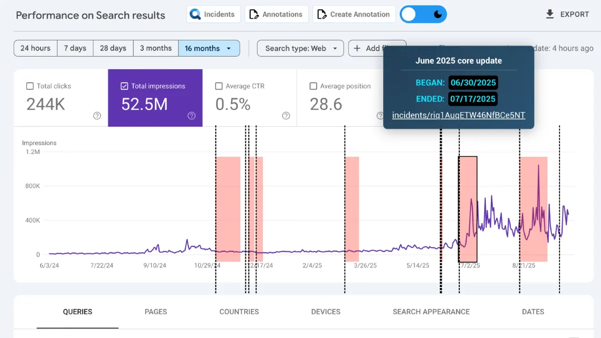 GSC Guardian extension adds bulk CSV import for algorithm tracking