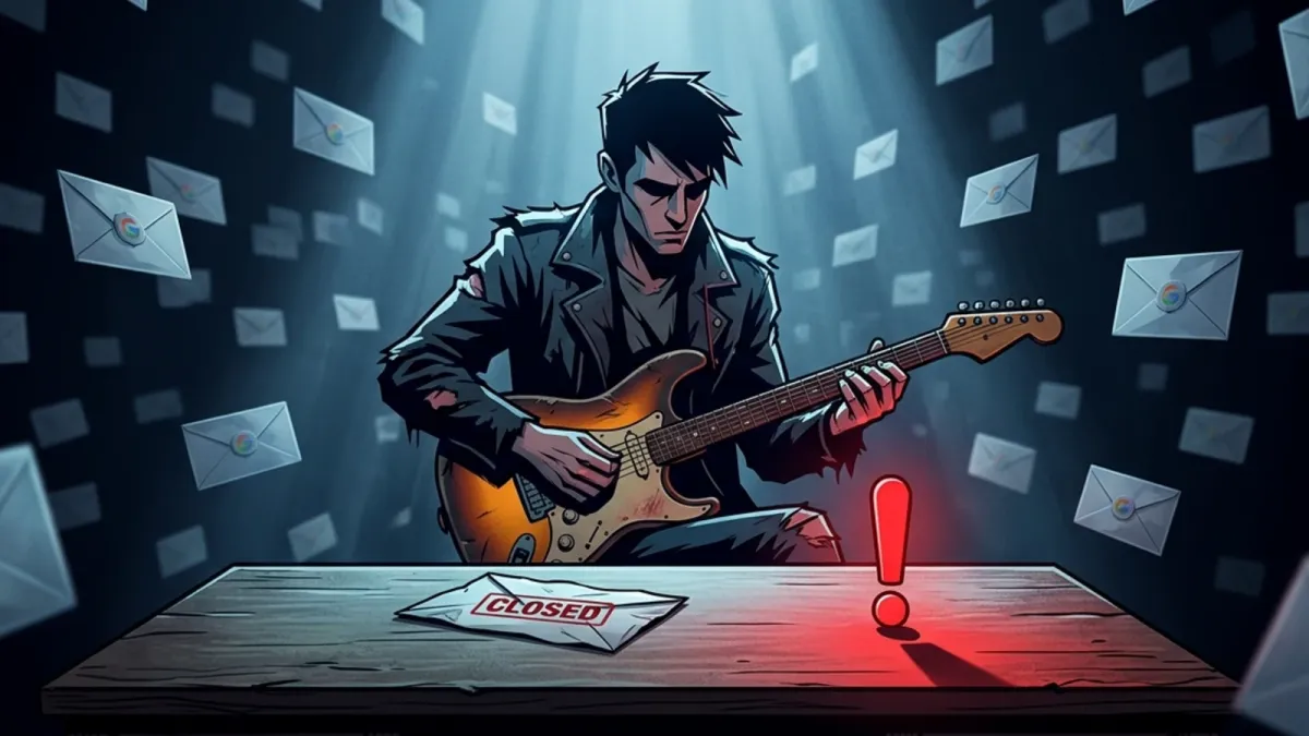 YouTube froze a guitar channel's ad revenue because a letter never arrived