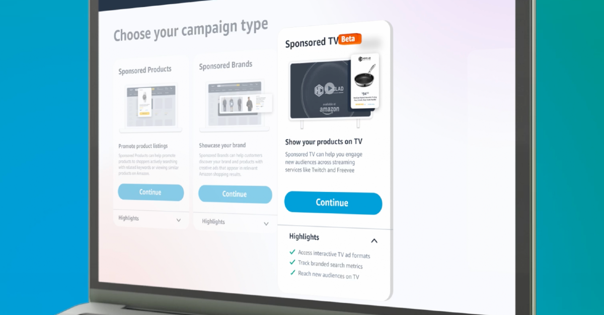 Amazon Ads launches Sponsored TV