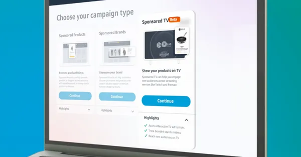 Amazon Ads launches Sponsored TV