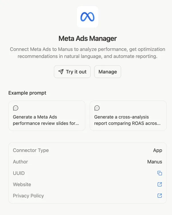 Manus AI lands inside Meta Ads Manager, changing how advertisers work